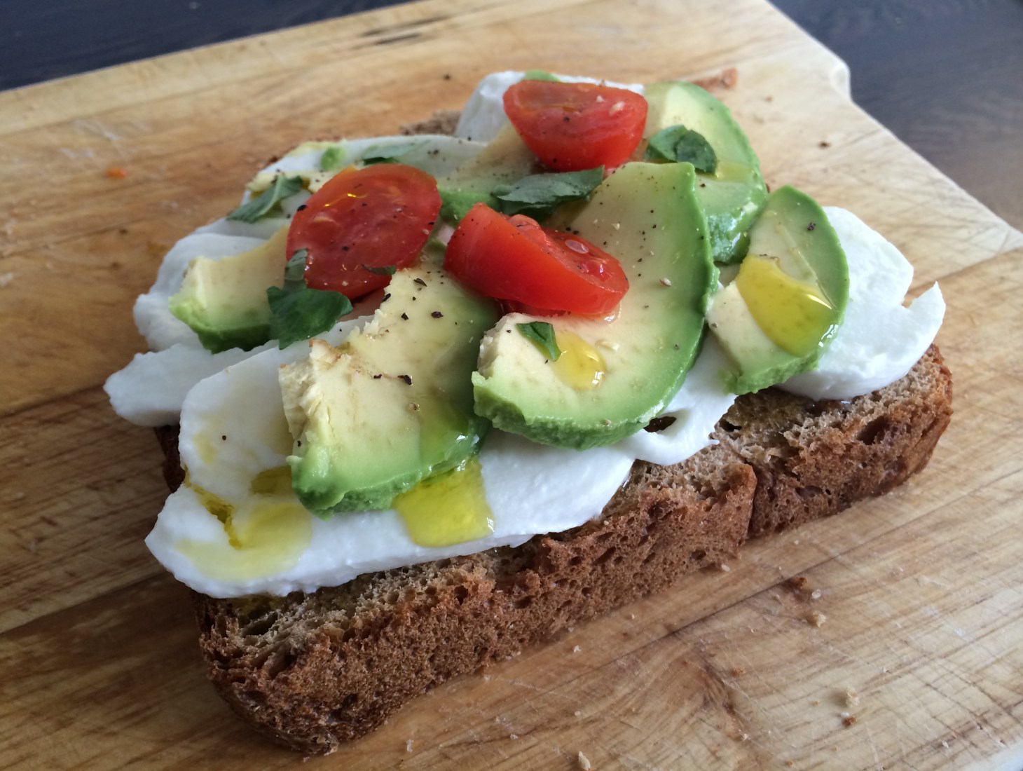 Tricolore on toast | eatburpsleep