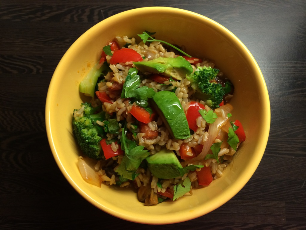 Chorizo rice bowl | eatburpsleep